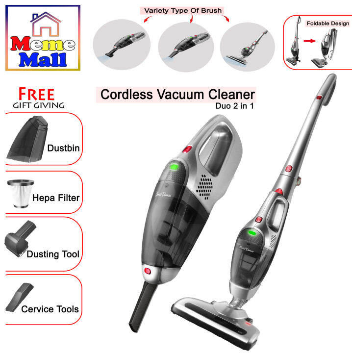 Meme Mall Handheld Transformer Cordless Vacuum Cleaner CleanXpert Duo 2in1 (120W) Portable Vakum ...