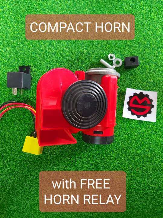 Compact Horn Loud Horn WITH HORN RELAY and SOCKET | Lazada PH