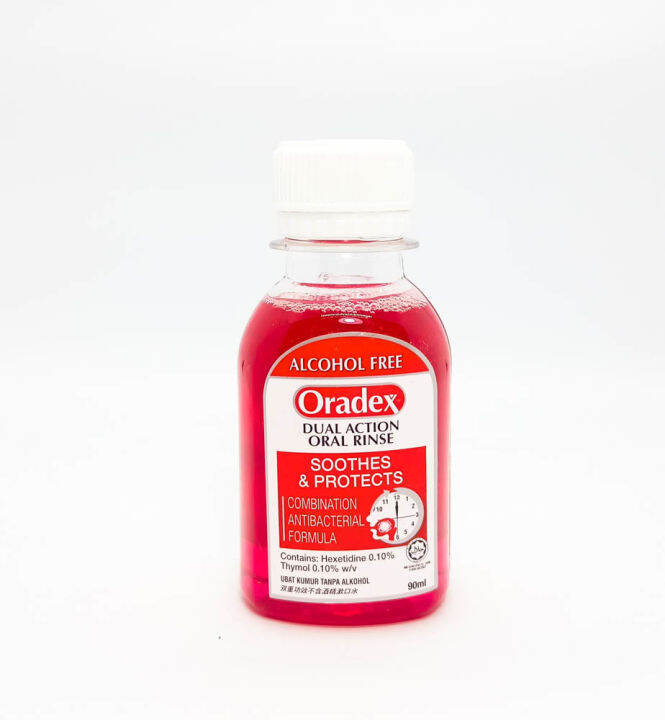 Oradex Dual Action Oral Rinse Red (90ml) | Lazada