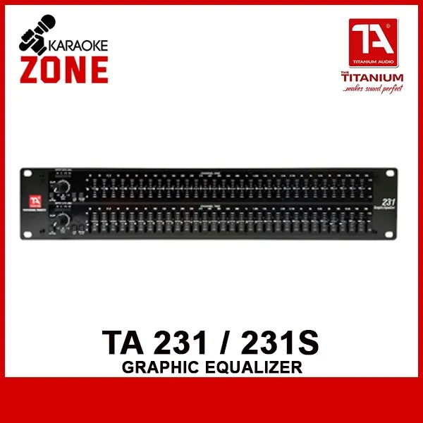 Titanium Audio 231 / 231S Dual Channel 31-Band 2 -Series Graphic Equalizer | Lazada PH