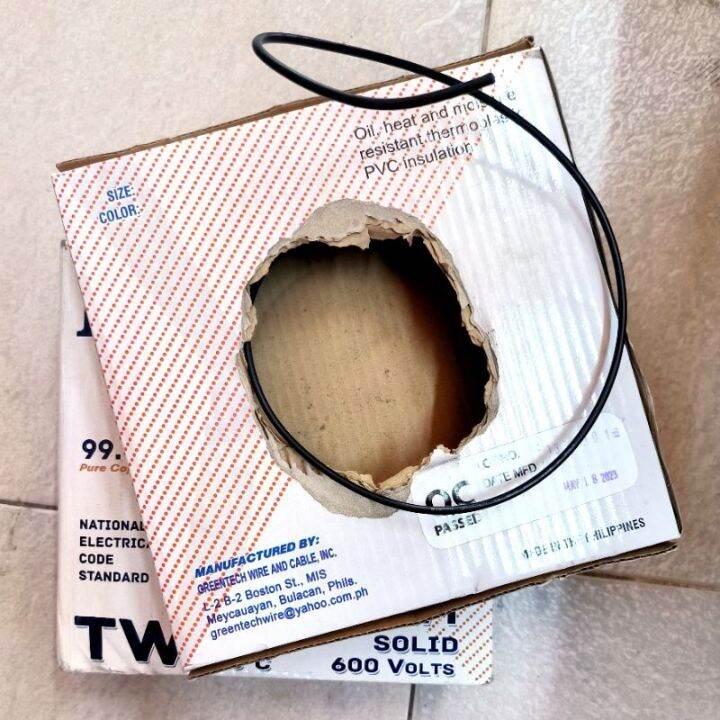 Boston TW Solid Wire 99.99% Pure Copper Wire 14/1 12/1 10/1 PER METERS ...