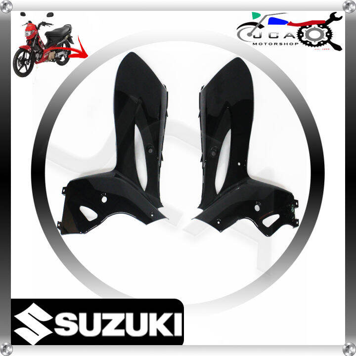 ORIGINAL SUZUKI MAIN PIPE COVER (LEG SHIELD) FOR RAIDER J 110 - BLACK ...