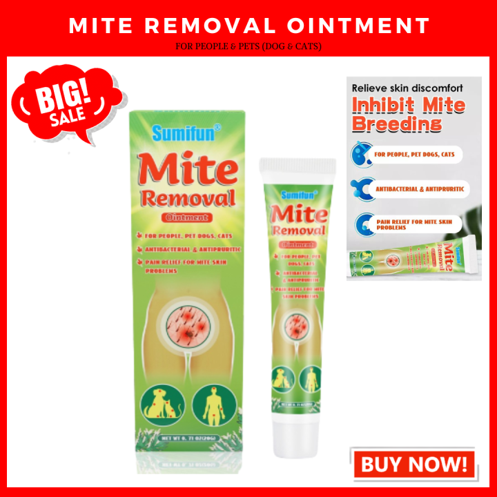 NEW! Mite Remover Ointment Herbal Mite Removal Cream 20g Antibacterial ...