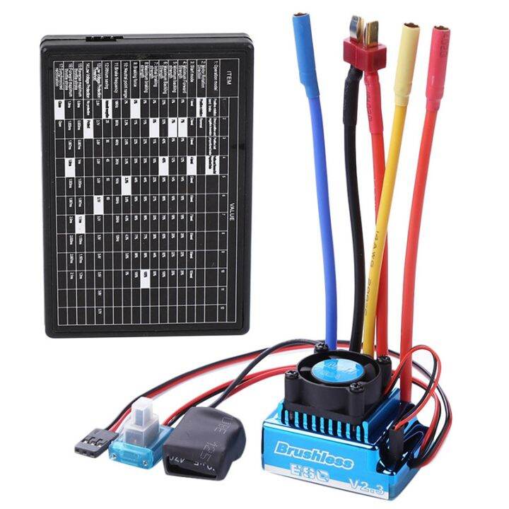 120A Brushless Esc Electric Speed Controller & 1:10 Car 120A Waterproof ...
