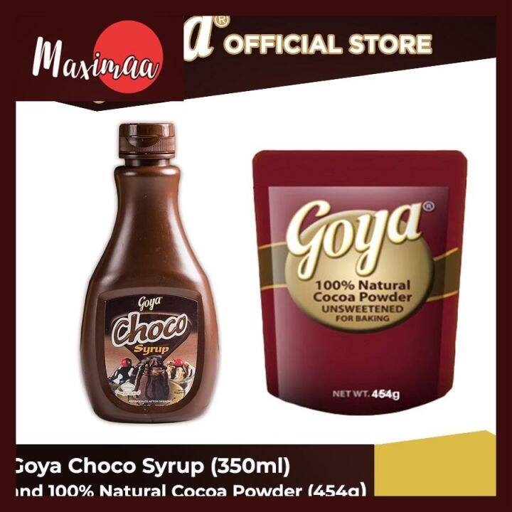 Maximaa Goya Choco Syrup 350ml Cocoa Powder 454g Bundle | Lazada PH