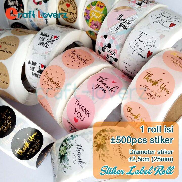𝗦𝗧𝗜𝗞𝗘𝗥 𝗟𝗔𝗕𝗘𝗟 𝗥𝗢𝗟𝗟 Label Sticker Kertas Stiker Roll Label Kemasan ...