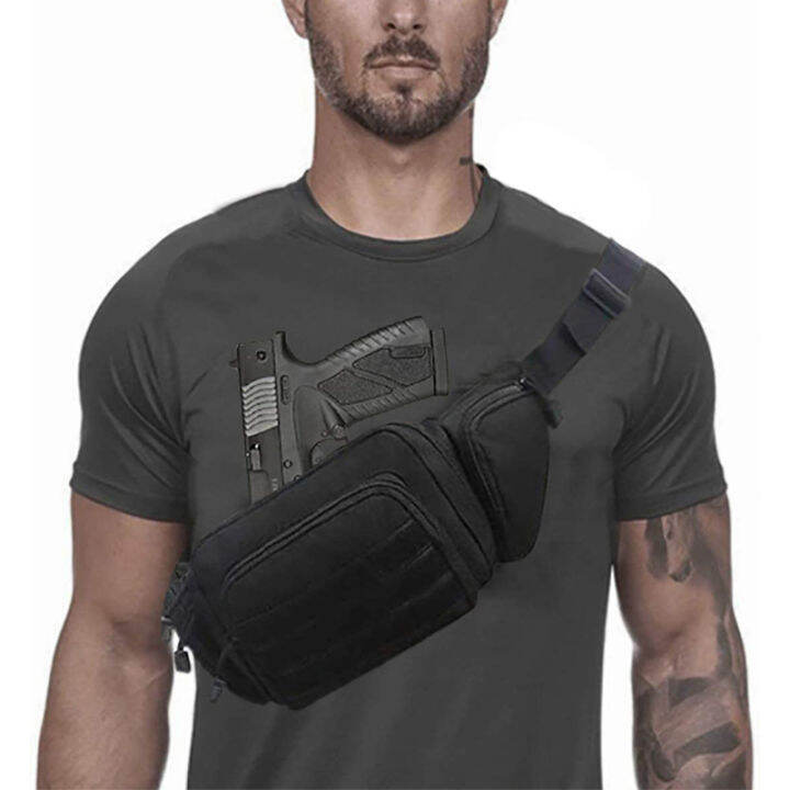 ASIAON A-36 Tactical Concealed Carry Crossbody Belt Bag Fanny Pack ...