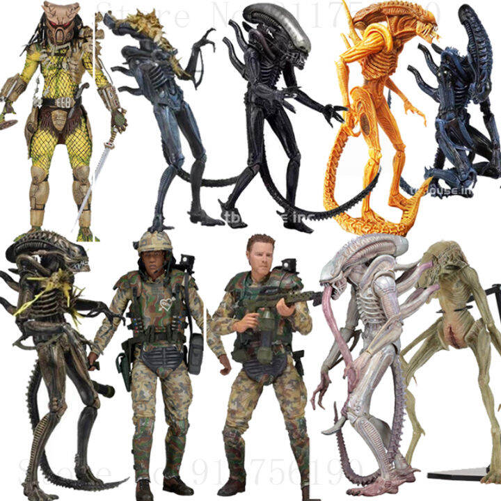 NECA Aliens vs Predator Alien Resurrection Delune Newborn Sergeant ...