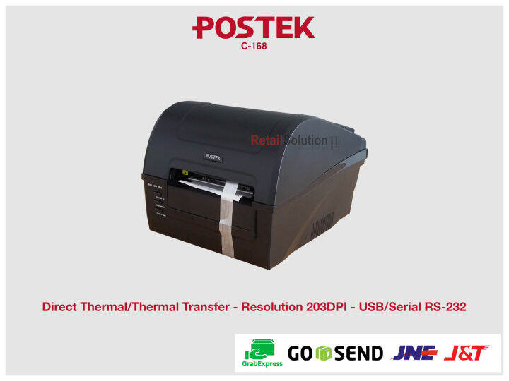 Postek C168 200S - Printer Label Barcode Resi Alamat USB | Lazada Indonesia