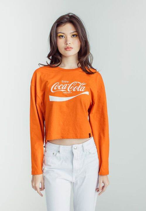 Mossimo Coca- Cola Mango Rust with Flocking and Flat Print Classic ...