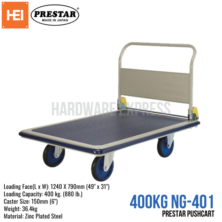 PRESTAR Heavy Duty Push Cart 31"x49" 400kgs NG-401-6 | Lazada PH