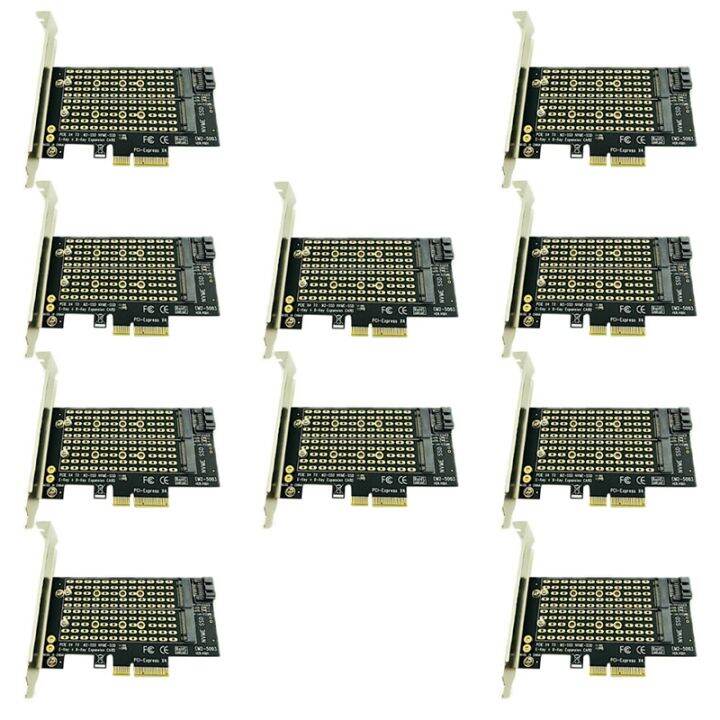 10X Pcie to M2/M.2 Adapter M.2 Ngff to Desktop Pcie X4 X8 X16 Nvme Sata ...