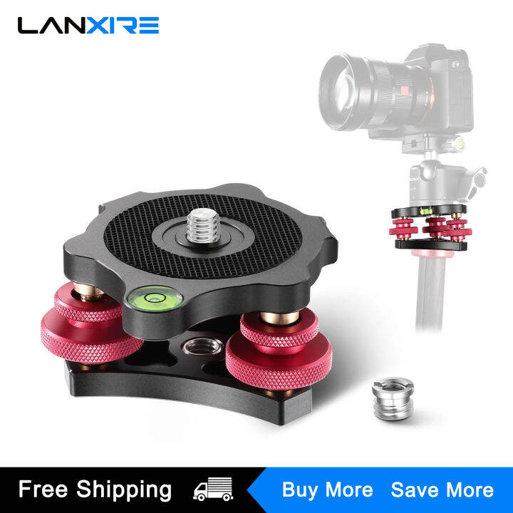 Lanxire Tripod Head Leveling Base Camera Leveler, Aircraft Grade ...