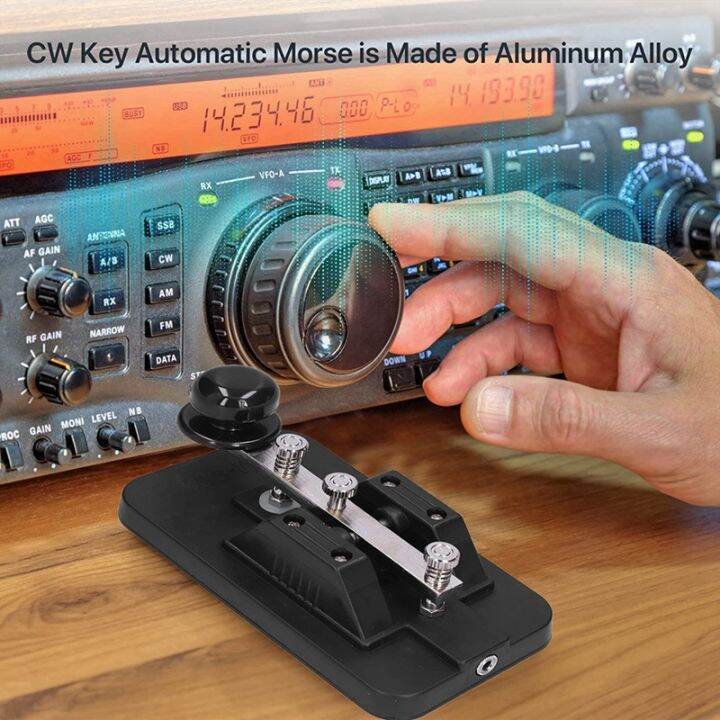 Manual CW Key Teaching Telegraph Exerciser with Buzzer Short Wave Radio ...
