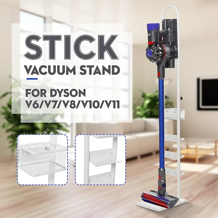 ไม้ DIY เครื่องดูดฝุ่น Stand สำหรับ Dyson V6 V7 V8 V10 V11เหล็กคาร์บอน | Lazada.co.th