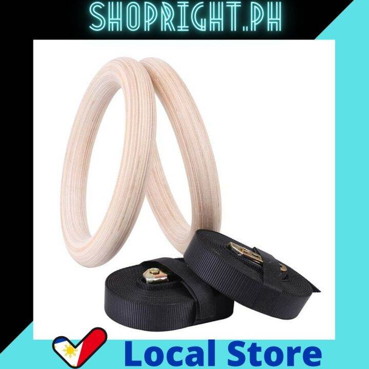 Russian birch Wooden 28mm/32mm Gymnastic Rings Gymnastics Fitness ...