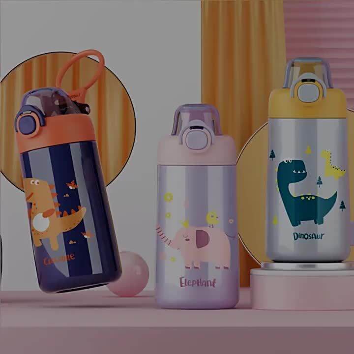 350ml Kids Thermos Mug High Quality Double Stainless Steel Cartoon Vacuum Flasks Korean Version ...