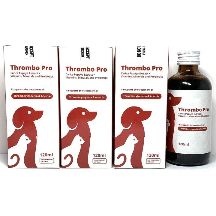[VET SUPPORT] 3BOTTLES THROMBO PRO 120mL / PETS PLATELET BOOSTER ...
