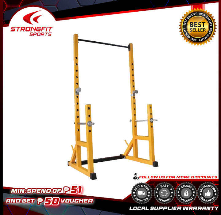 Strongfit SQUAT RACK HALF HOME WITH PLATE RACK | Lazada PH