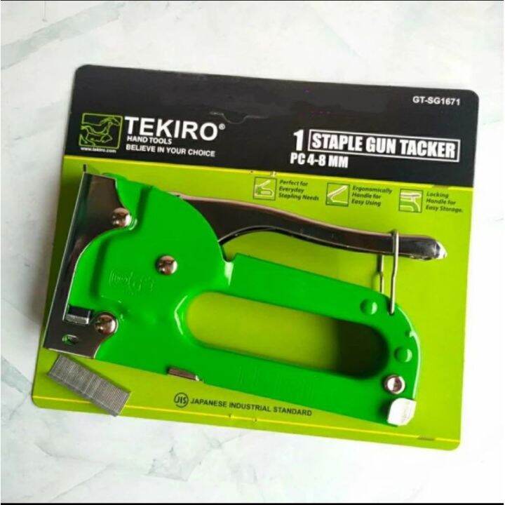 Tekiro tembakan Staples standar / staple gun tacker | Lazada Indonesia