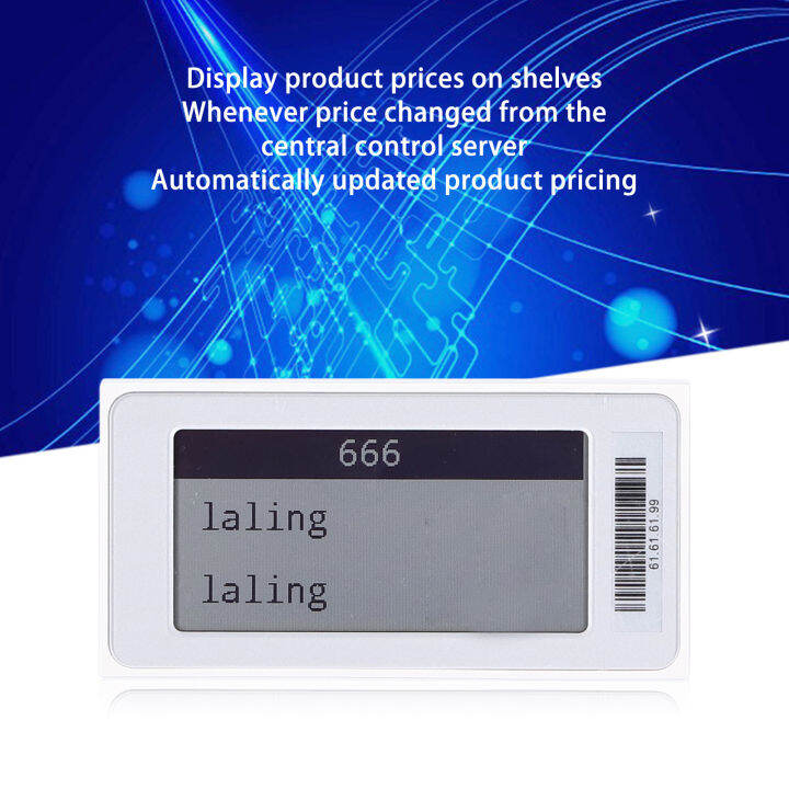 Electronic Price Tag Bluetooth Connection Smart ESL Shelf Label for Supermarkets for Schools for ...