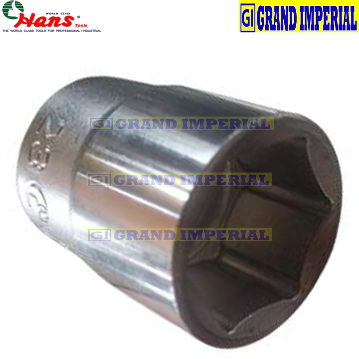 Hans Socket Chrome Vanadium Steel 23mm 1/2" Drive 6points 4400M23 ...