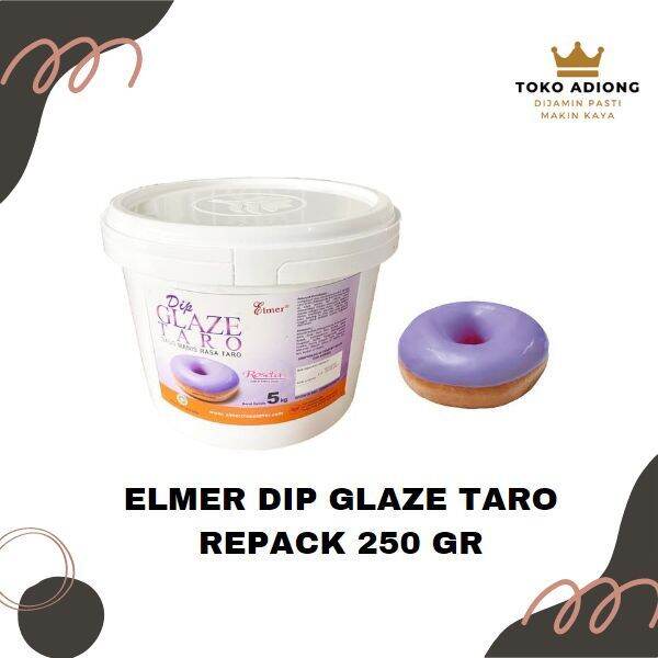 ELMER DIP GLAZE TARO - 5 KG / topping donat / glaze donat / donat ...