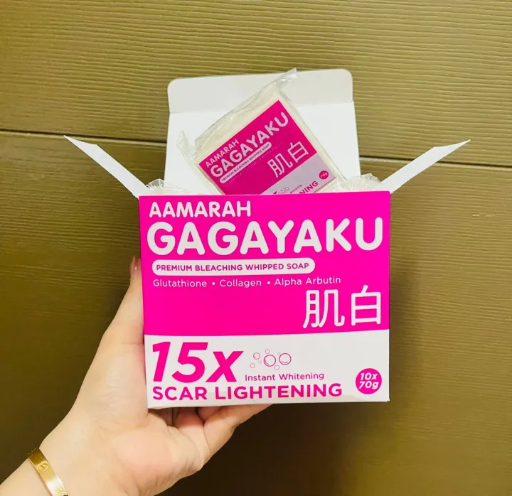 Aamarah Gagayaku Premium Bleaching Whipped Soap BOX (10pcs) | Lazada PH