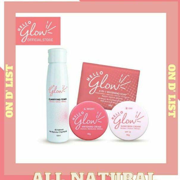 Hello Glow All Natural Whitening Set | Lazada PH