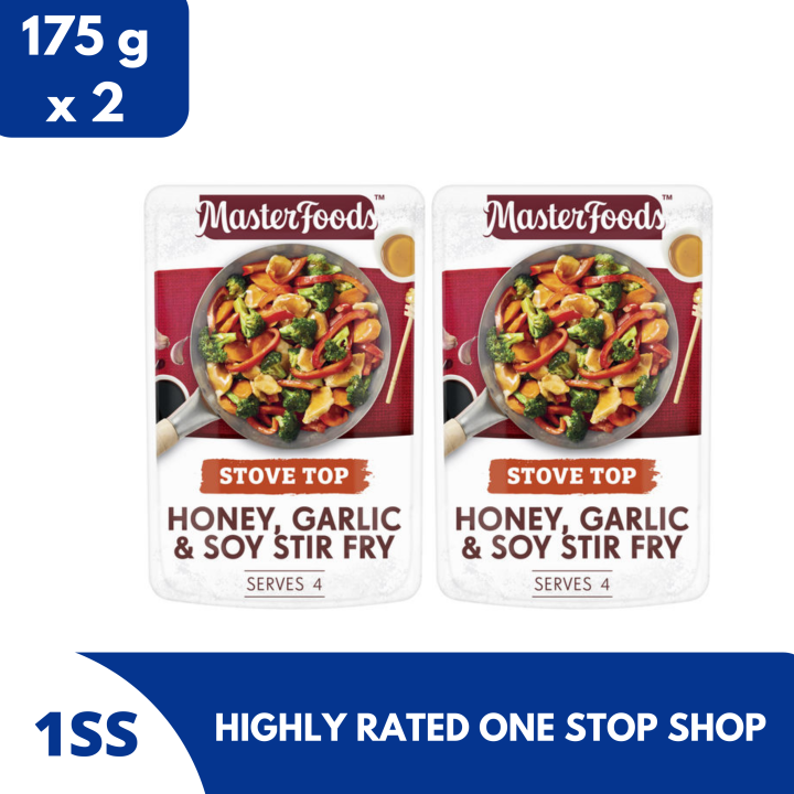 Master Foods Stove Top, Honey, Garlic & Soy Stir Fry, 175g set of 2 ...