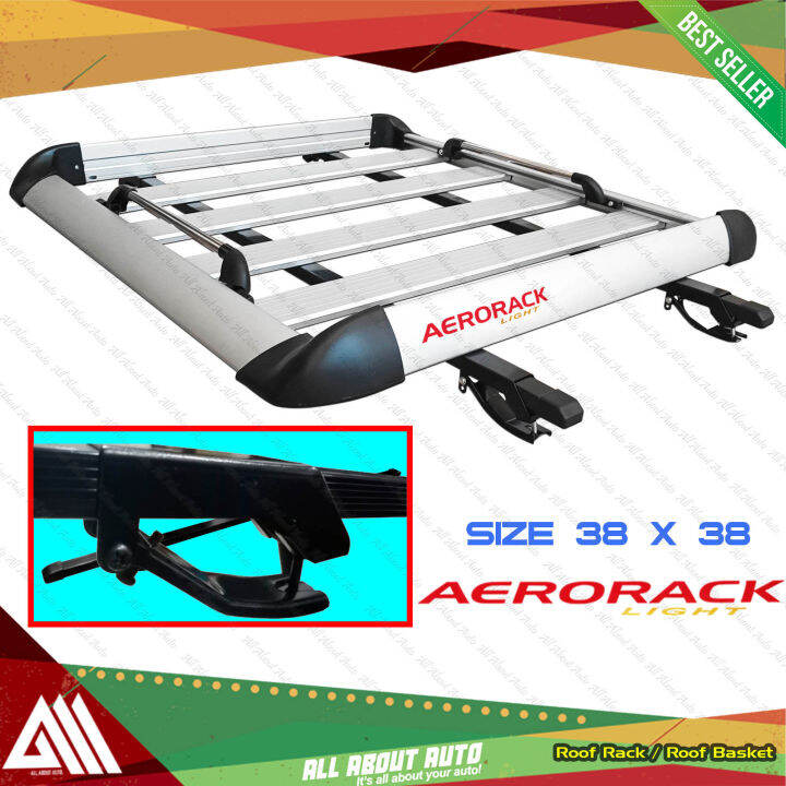 AERORACK Version 2 Logo 38x38 Inches Universal Car Roof Rack Roof ...