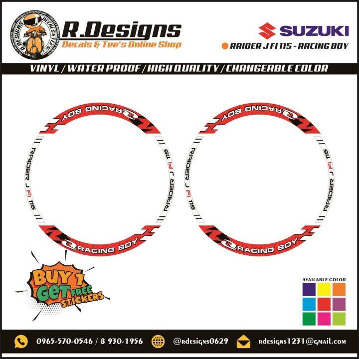 HOT SALE Suzuki Raider J Fi 115 Mag's Decals Sticker - Racing Boy ...