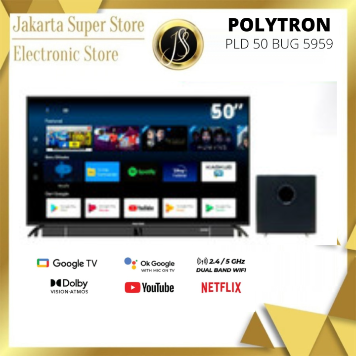TV LED POLYTRON PLD 50 BUG 5959 / 50 INCH UHD SMART TV | Lazada Indonesia