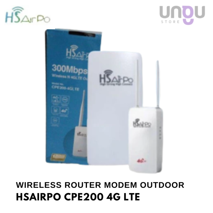 HSAirpo CPE200 4G LTE Wireless Router Modem Outdoor Extender 2.4Ghz | Lazada Indonesia