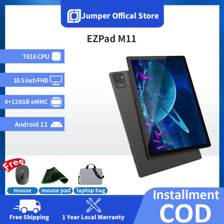 จัมเปอร์ EZPad M11แท็บเล็ตใหม่เอี่ยม10.5นิ้ว T616 FHD 8GB LPDDR4 128GB EMMC แอนดรอยด์12แท็บเล็ต ...