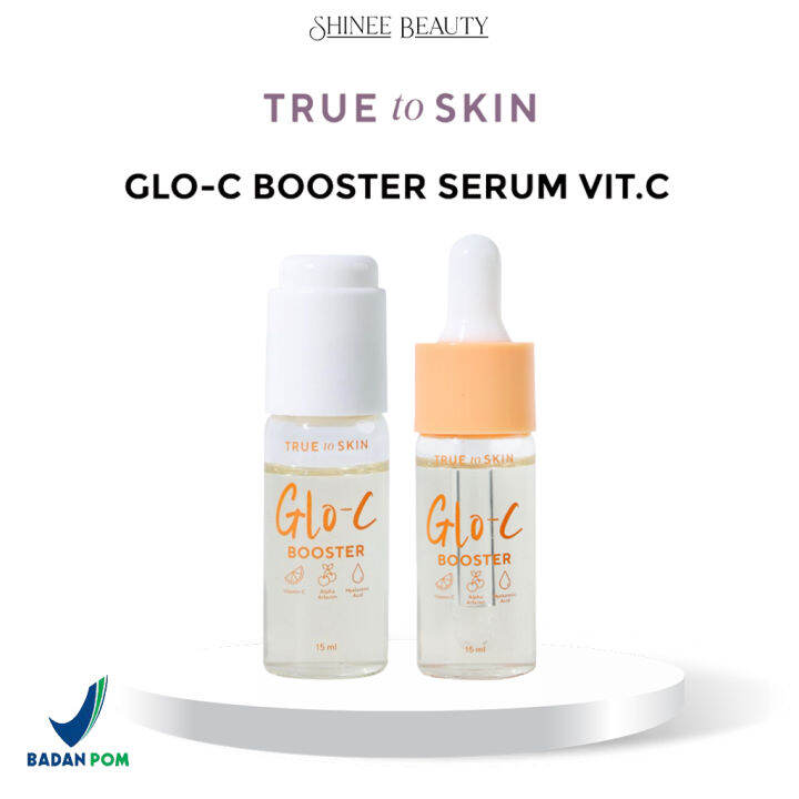 True To Skin Glo-C Booster Serum (Vit C, Alpha Arbutin) Dark Spot and ...