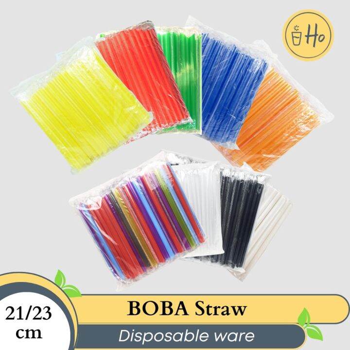 Boba Straw Individual Wrapped 21/23 CM (100 pcs/pack) | Lazada PH