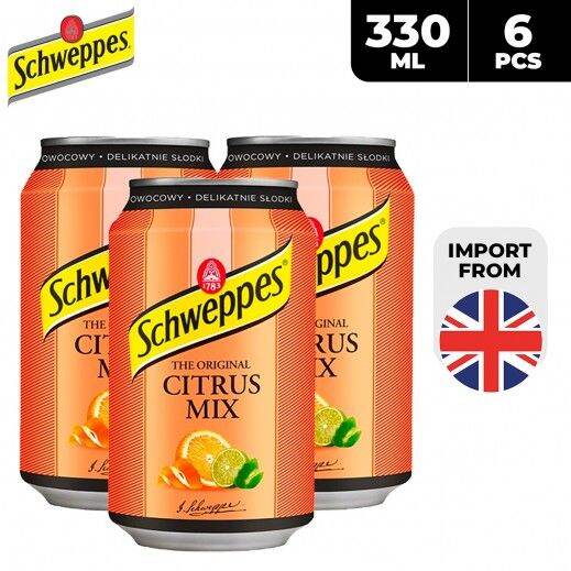 Schweppes The Original Citrus Mix 6 x 330mL | Lazada PH