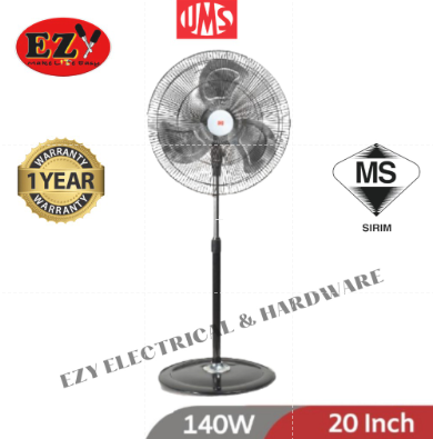UMS INDUSTRIAL STAND FAN 20" | KIPAS BERDIRI | Lazada