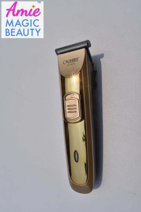 Cronier Gold Portable Hair Clipper Rechargeable Hair Trimmer for Men High Performance Haircut ...