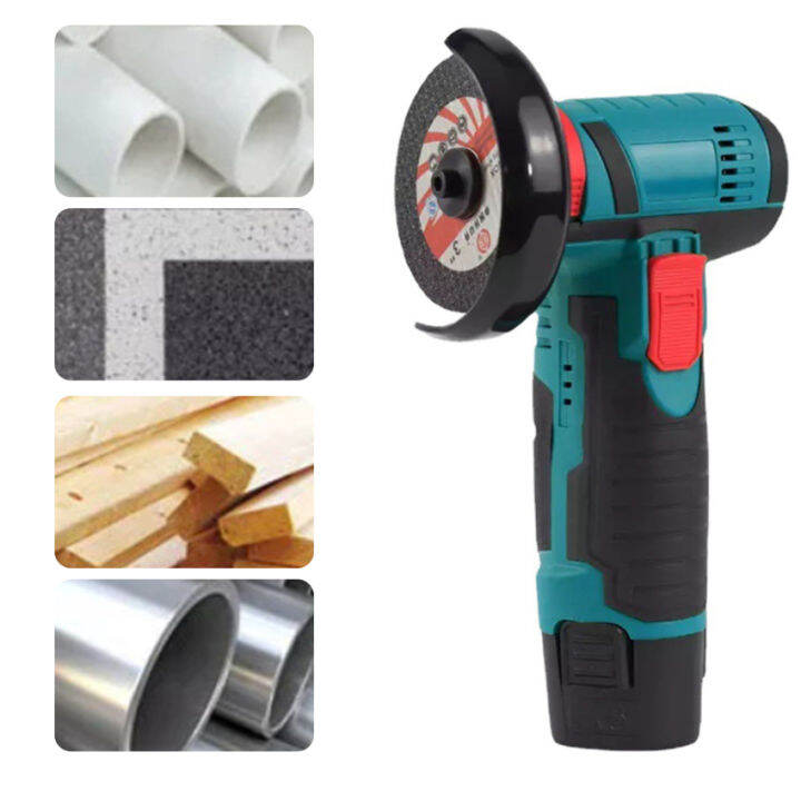 12V 19500rpm Angle Grinder 2PCS Lithium Battery 500W 19500Rpm Cordless Mini Polishing Machine ...