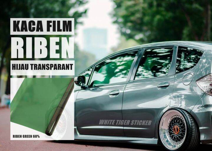 STIKER KACA FILM SUN PROTEK HIJAU BOTOL TRANSPARAN 60% ANTI PANAS KACA ...