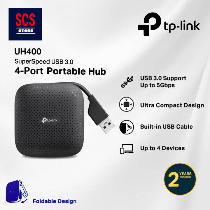TP LINK UH400 USB 3.0 4-Port Portable Hub | Lazada