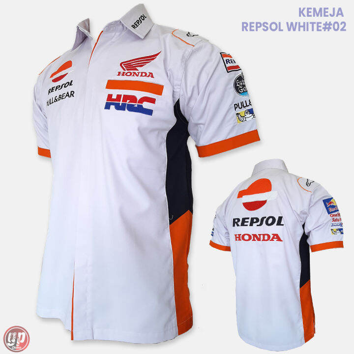 Kemeja Seragam Motogp Repsol Honda Team 2022 White | Lazada Indonesia