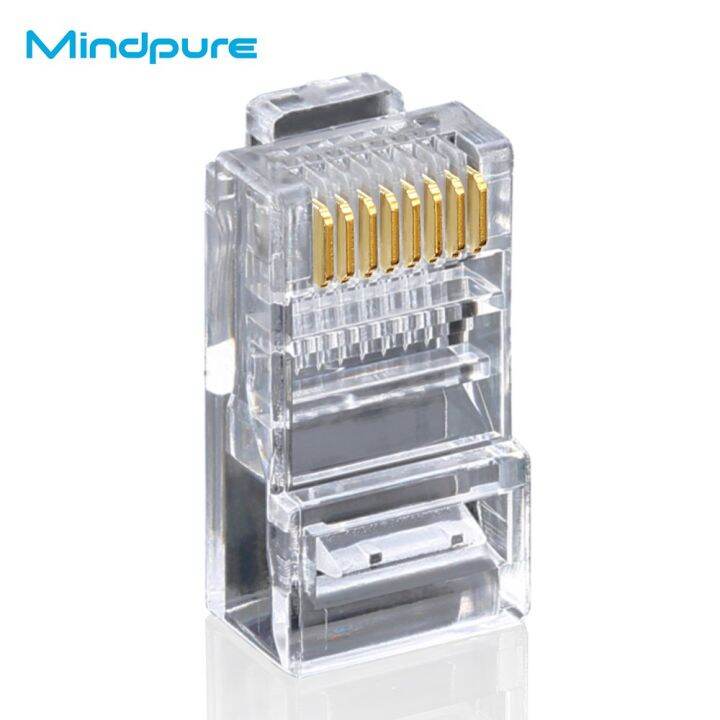 MINDPURE NW012-RJ45 Cat6 Crystal Network Modular Plug 3U CAT6 Shielded ...