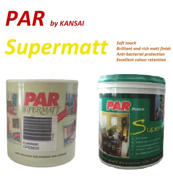 Kansai Paint Interior Wall Paint Par Supermatt Finish 1 litre / 5 Litre ...