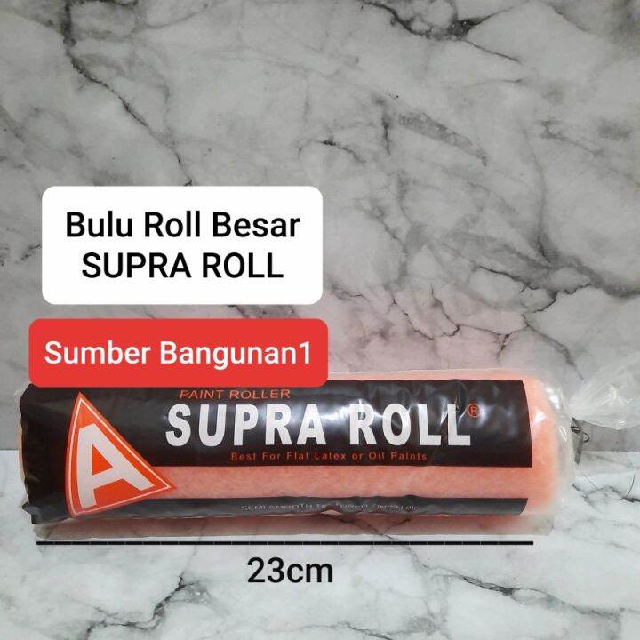 Bulu Kuas Supra Roll Isi refil Roller cat tembok besar | Lazada Indonesia