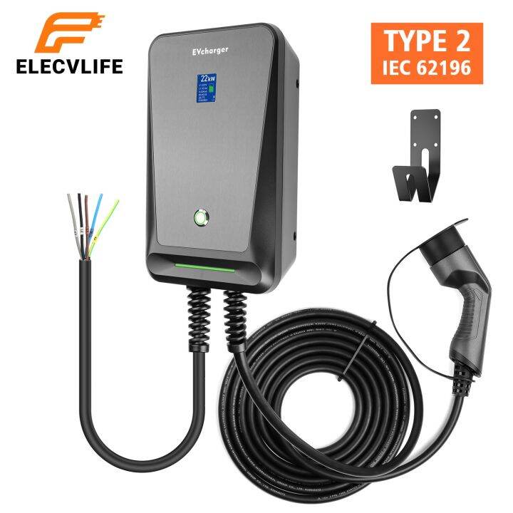 Elektrische Auto Oplader Wallbox 32A 22kW 7kW, 16A 11kW 3.5kW Muur Gemonterde Ev เครื่องชาร์จ ...
