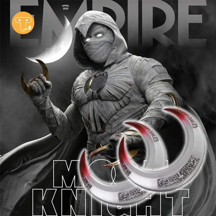 Monkey Fun Superhero Movie Moon Knight Marc Spector Cosplay Moon Shape ...