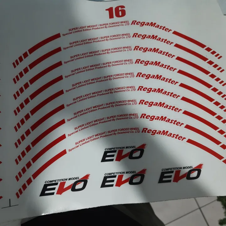 16's Rega Master Evo Mags Sticker Decals Set | Lazada PH
